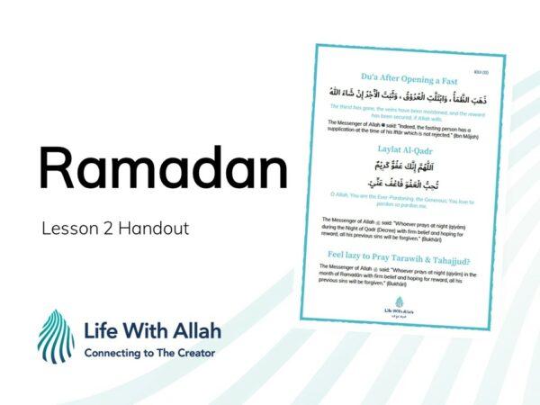 My Ramadan Checklist – Life With Allah