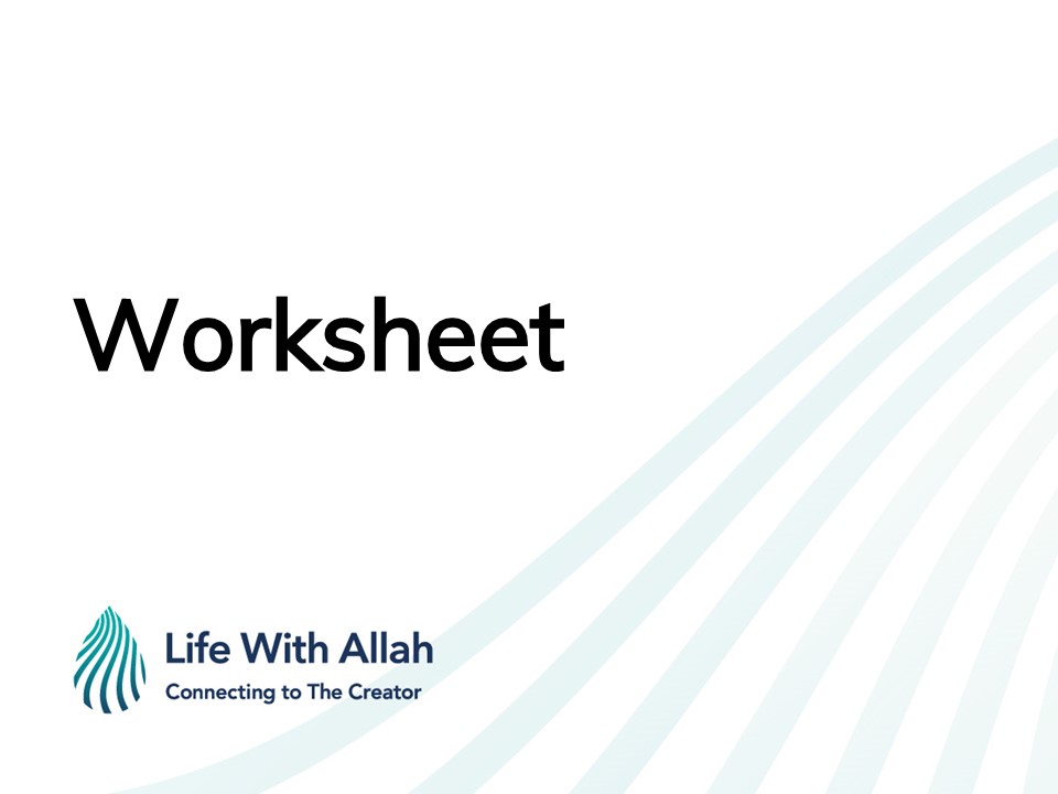 Teaching Resources – Life With Allah