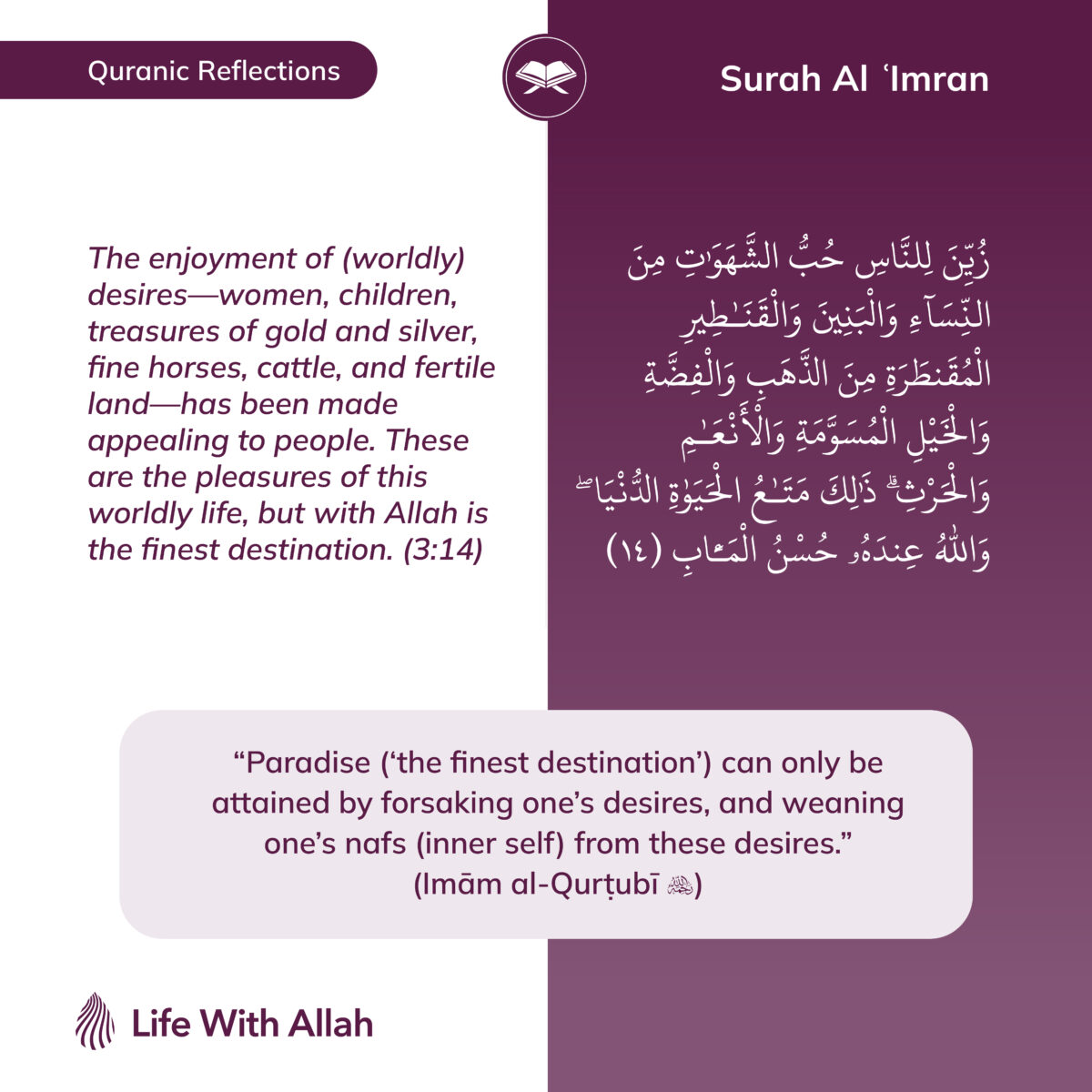 Qur’an – Life With Allah