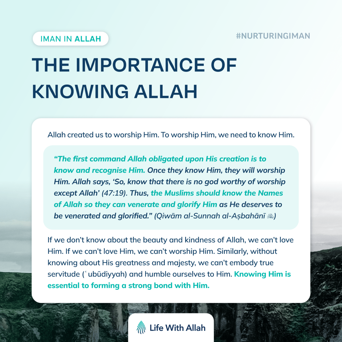 Knowing Allah – Life With Allah